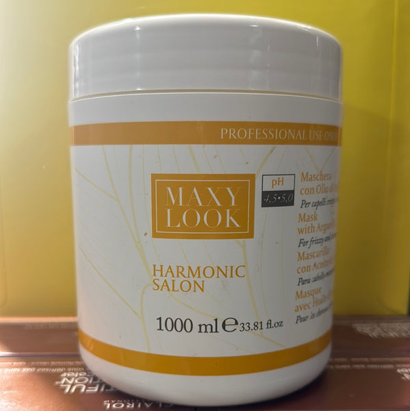 Maxy Look Harmonic Salón Maschera Con Olio Di Argan 1000ml – Corona's ...